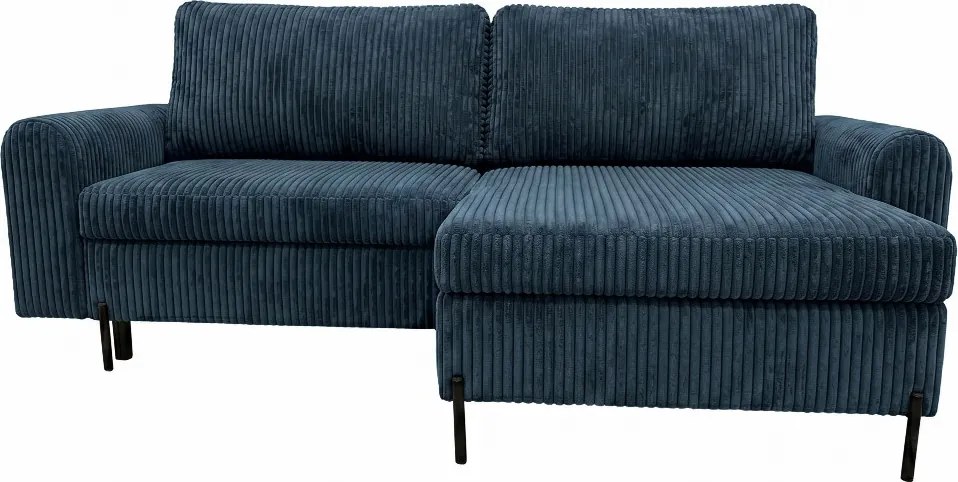 Rohová rozkládací sedací souprava do L PORTINE, 245 cm, s úložným prostorem Roh pohovky: Pravý roh, Barva látky Poso: Bílá (Poso 100)