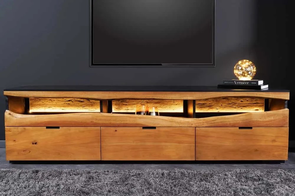 Designový TV stolek Feleti 180 cm akácie