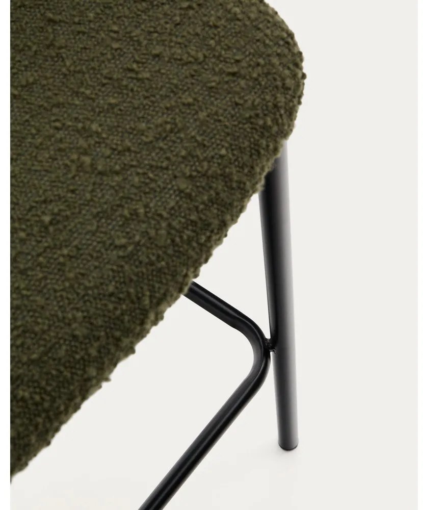 Zelená barová židle (výška sedáku 65 cm) Ciselia – Kave Home