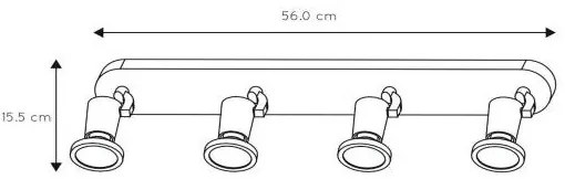 Lucide 11903/20/31 - LED bodové svítidlo JASTER-LED 4xGU10/5W/230V bílé