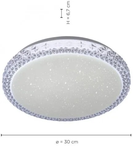 Leuchten Direkt 14370-00 - LED Stmívatelné stropní svítidlo FRIDA LED/12W/230V