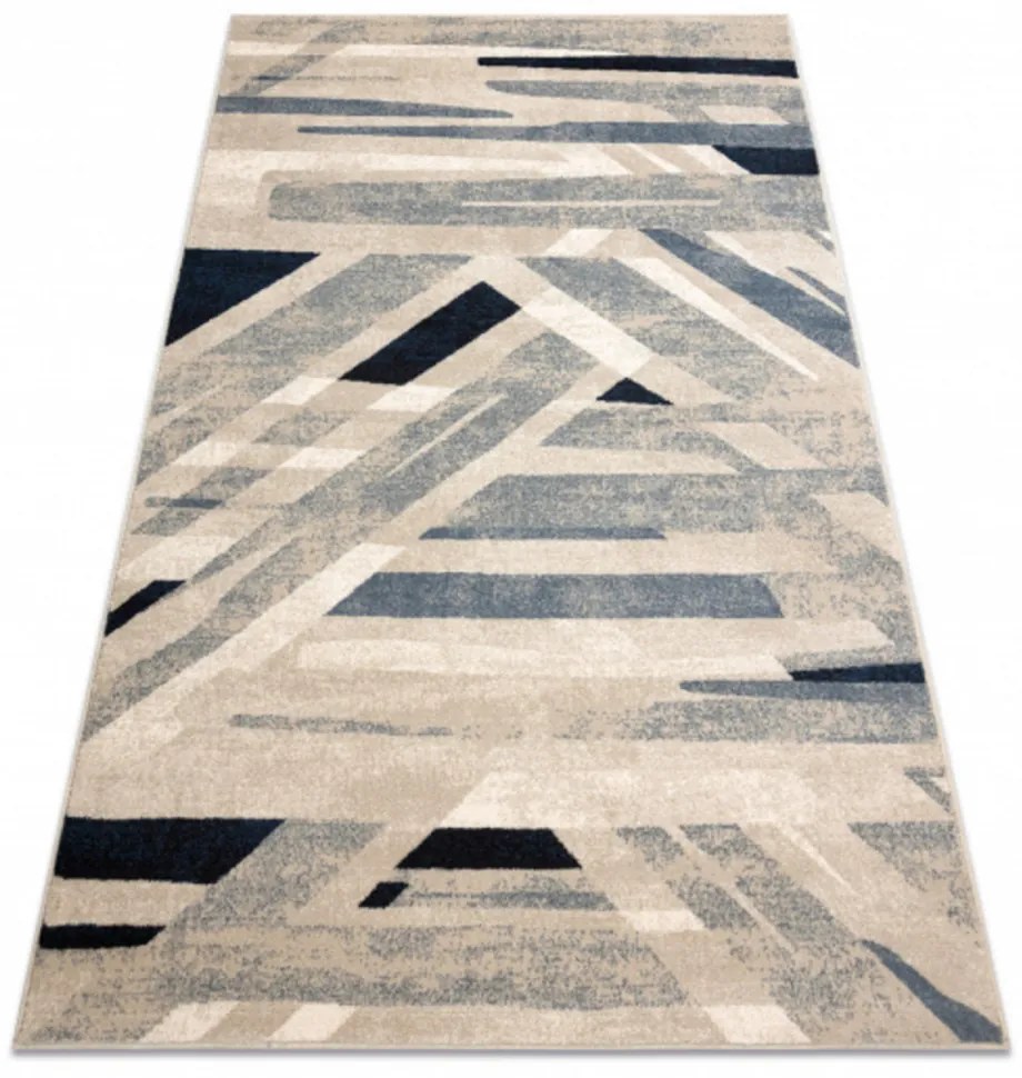 Vlněný kusový koberec Basim béžovo modrý, Velikosti 160x230cm