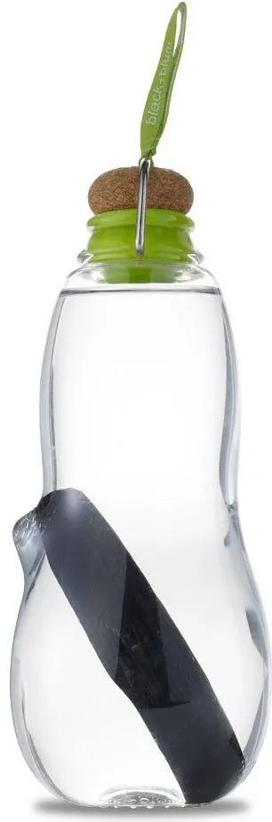 Láhev na vodu s filtrem Eau Good se zeleným úchytem