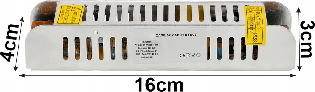 BERGE Tenký napájecí zdroj - 24V - 60W - 2,5A - IP20