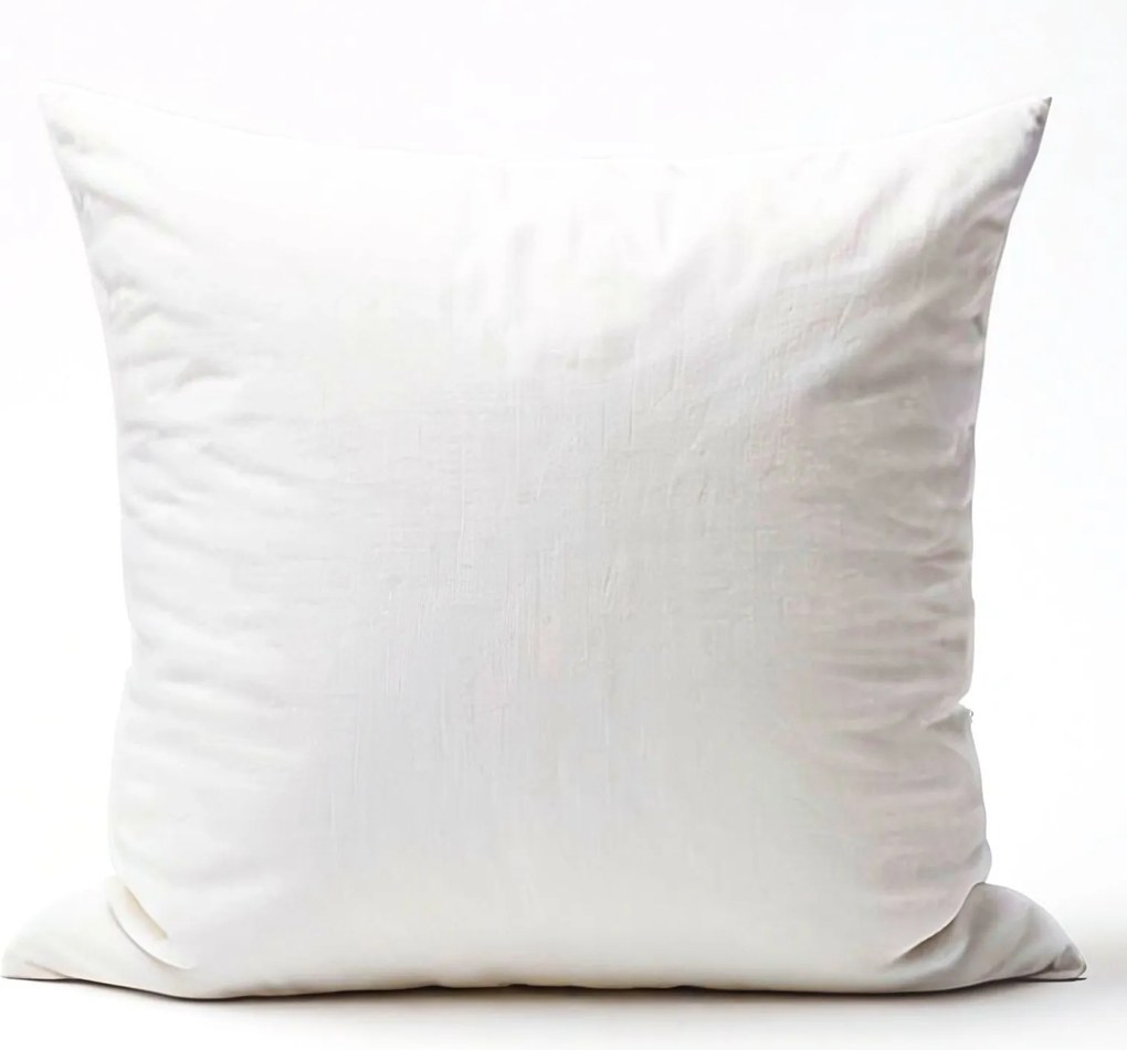 Bavlněný povlak na polštář - Bílý Zapínání: knoflík, Velikost polštáře: 45x65