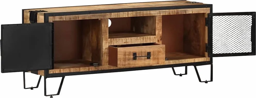 TV stolek 110 x 31 x 46 cm hrubé mangovníkové dřevo 328284