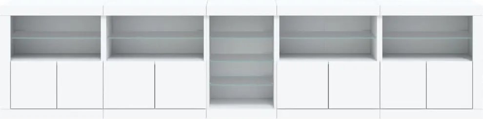Příborník s LED osvětlením bílý 283 x 37 x 67 cm 3209023