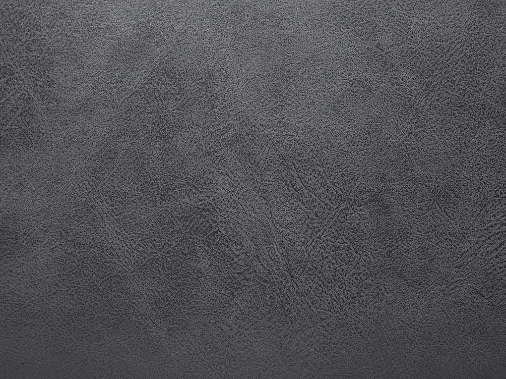 Elegantní šedá pohovka pro 2 z umělé kůže LOKKA Beliani
