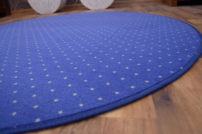 Kulatý koberec AKTUA Breny modrý