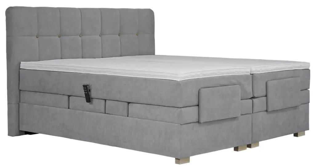 BLANAŘ Boxspring Samara 180x200 šedá