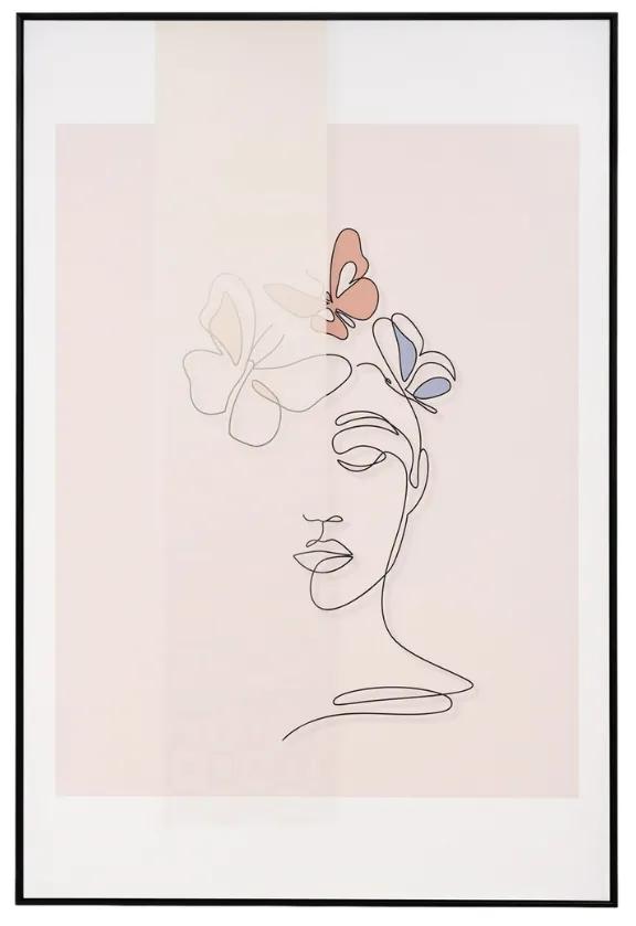 OnaDnes -20% Abstraktní obraz Somcasa Woman Butterfly 120 x 80 cm