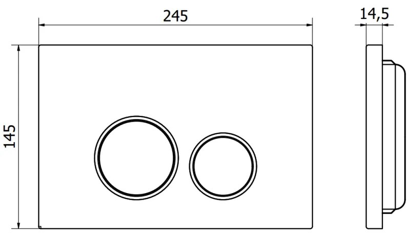 Mexen FENIX 05 - TLAČÍTKO PRO Mexen MODUL, Šampaňská zlatá - 600504