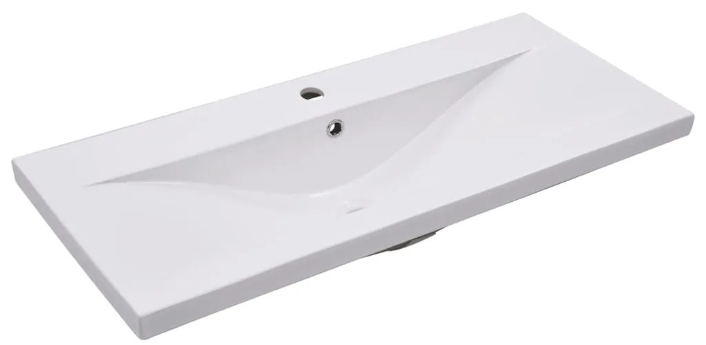 Zabudované umyvadlo 91 x 39,5 x 18,5 cm keramika bílé 145063
