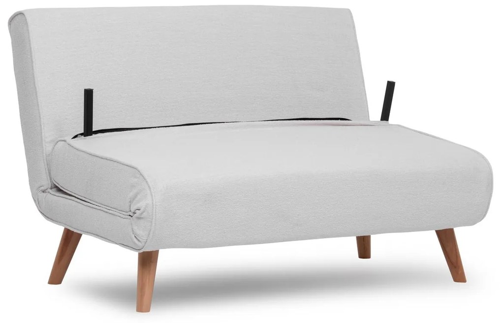 Hanah Home Rozkládací dvoumístná pohovka FOLDE krémová 120 cm