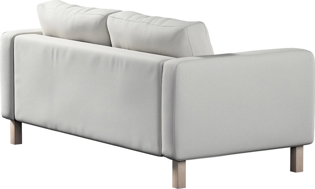 Potah na pohovku IKEA  Karlstad 2-místná, nerozkládací, krátký barva šedá látka pletený vzor
