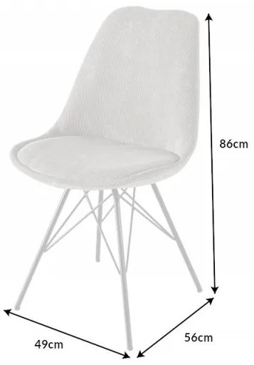 Židle Scandinavia Meisterstück šedá šňůra/ 43696