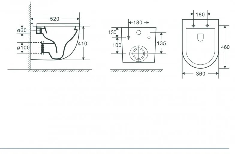 Alcaplast AM102/1120 Jádromodul komplet do bytových jader se závěsným WC RIMLESS Ovale