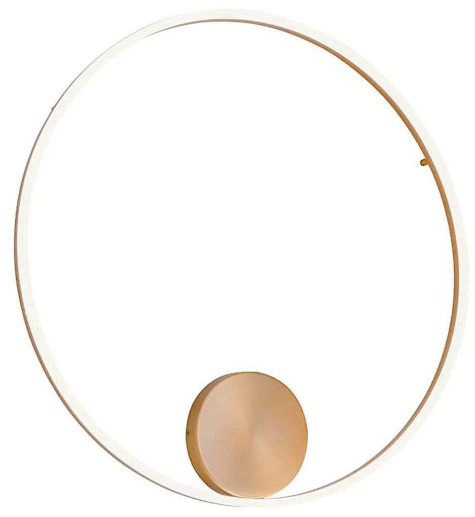 Redo 01-1707 nástěnné LED stmívatelné svítidlo Orbit bronz, 55W, 3000K, ø80cm