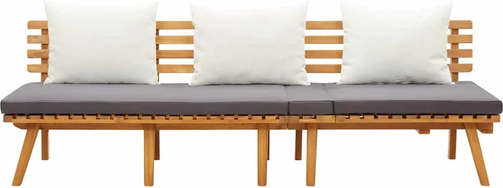 Zahradní denní postel 200x65 cm masivní akáciové dřevo 316263
