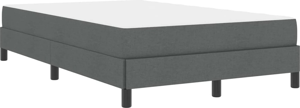 Postel s boxspringem Tmavě šedá 120 x 200 cm textil 3398480