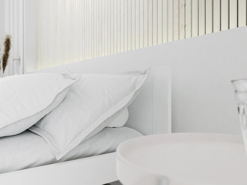 Postel IKAROS 90 x 200 cm, bílá Matrace: Matrace Sommera 18 cm, Rošt: Bez roštu