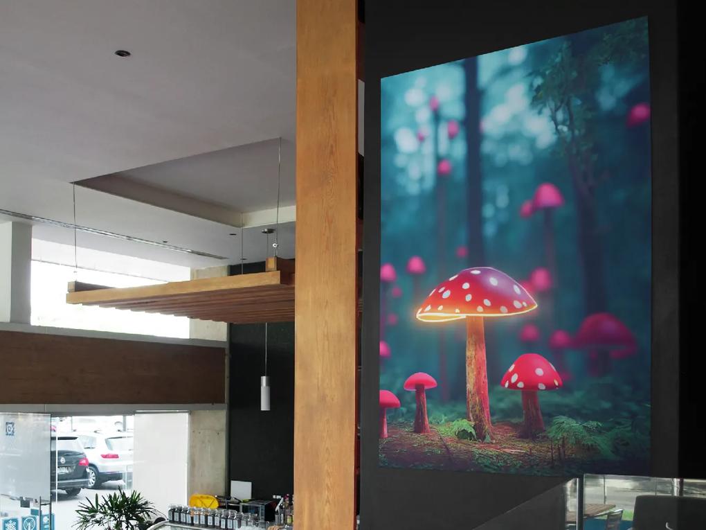 Plakát - Kouzelná neonová houba (Neon Magic Mushroom) FeelHappy.cz Velikost plakátu: A2 (42 x 59,7 cm)