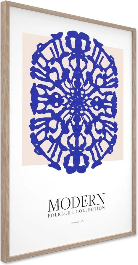 Tištěný obraz s rámem 60x90 cm Blue Folklore – Styler
