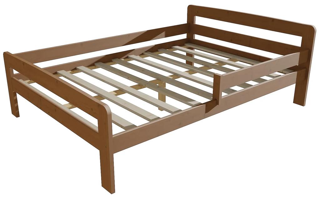 Vomaks Dětská postel se zábranou VMK008C KIDS Rozměr: 120 x 200 cm, Barva: bezbarvý lak