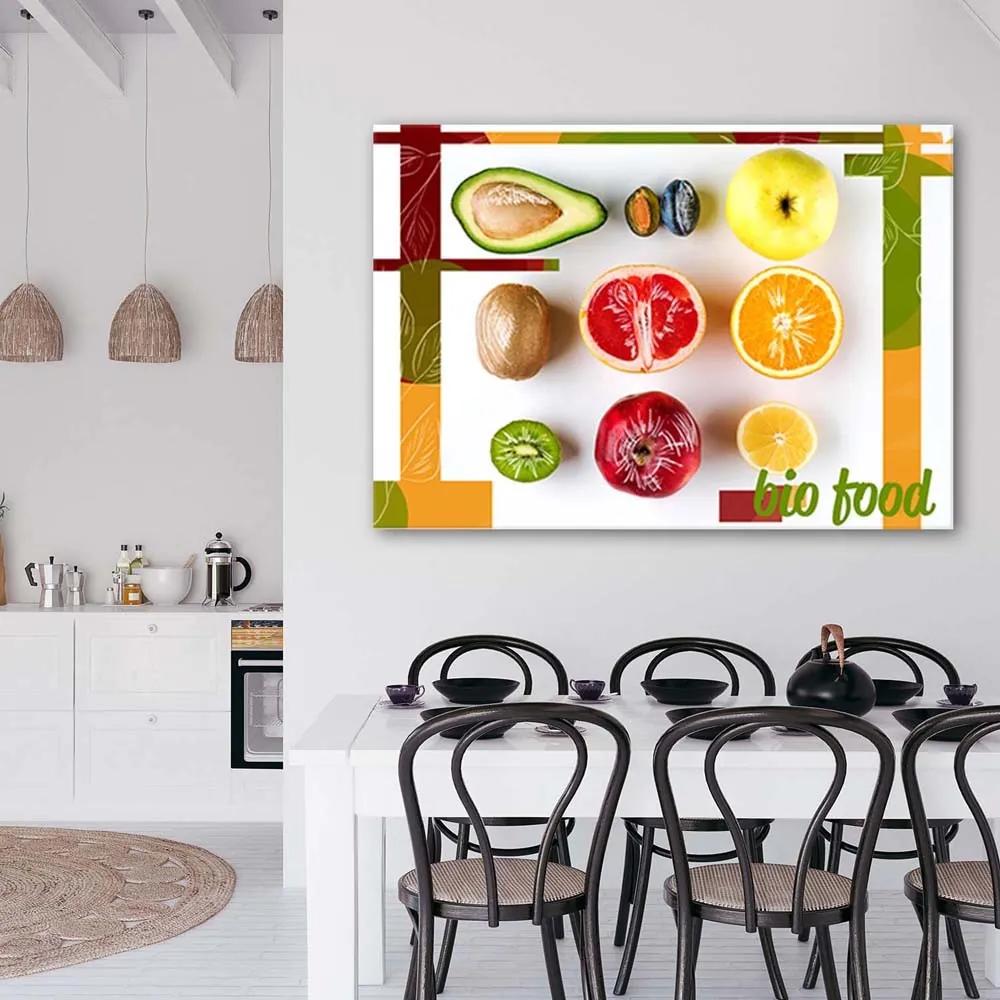 Gario Obraz na plátně Chutné BIO ovoce Rozměry: 60 x 40 cm