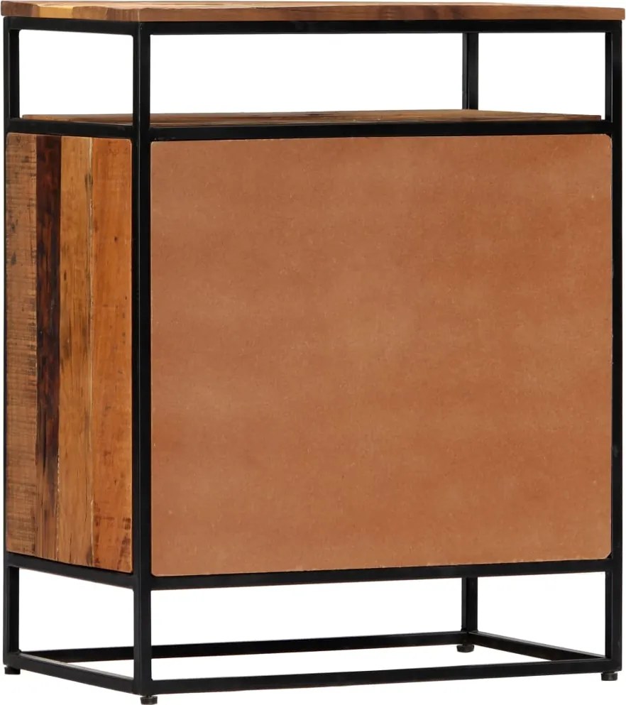 Odkládací skříňka 60x35x76 cm masivní recyklované dřevo a ocel 282727