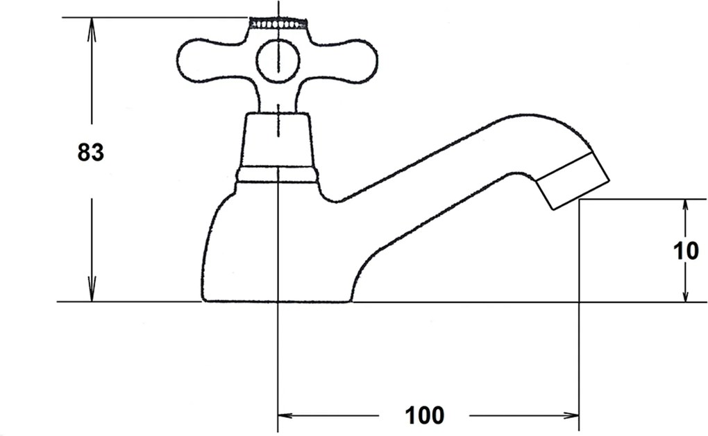 Sapho, ANTEA stojánkový umyvadlový ventil, chrom