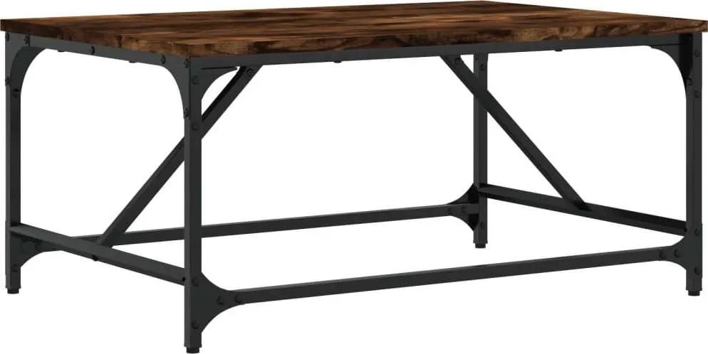 vidaXL Konferenční stolek 75 x 50 x 35 cm kompozitní dřevo [835326] Barva: hnědý dub