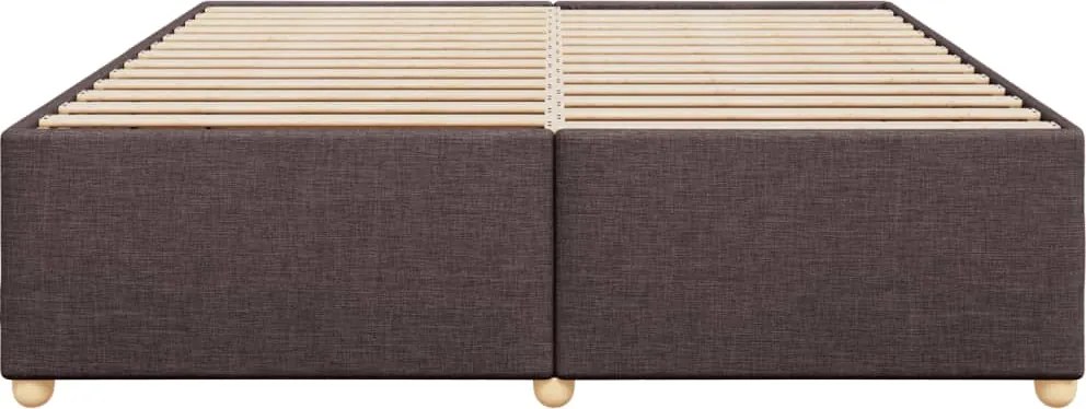 Rám postele bez matrace tmavě hnědý 180 x 200 cm textil 3284753