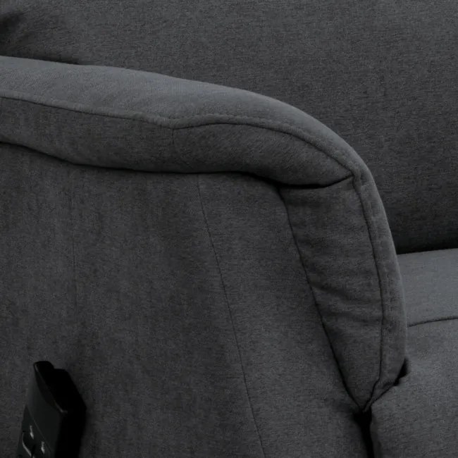 Polohovací křeslo šedé, elektrické TV-1171 GREY2