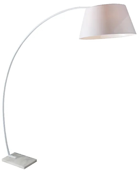 ACA DECOR Stojací lampa LENNON max. 60W/E27/230V/IP20, bílá