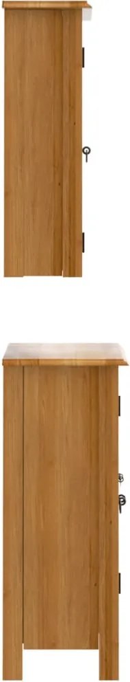 2dílná koupelnová sestava masivní borové dřevo 3223458