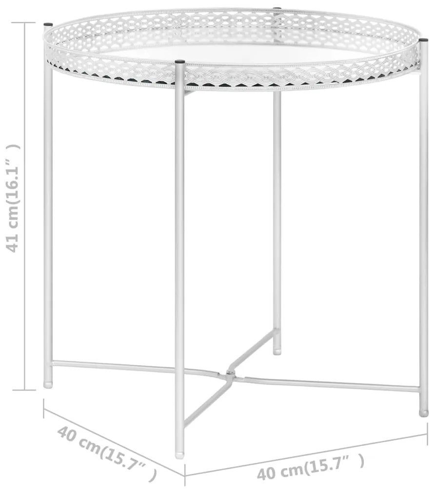 Stříbrný příruční stolek MAXINE