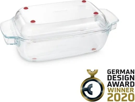 TESCOMA Pekáč s poklopem GrandCHEF 34 x 19 cm, skleněný