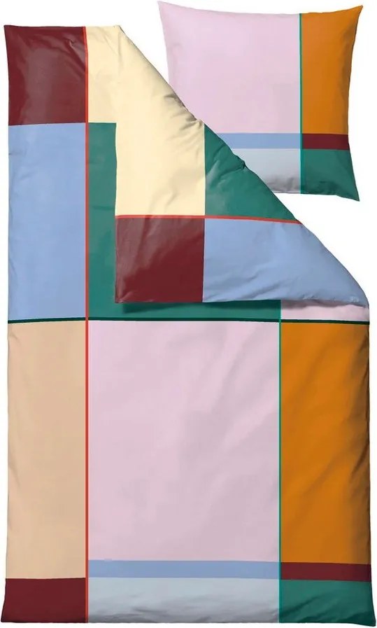 Bavlněné povlečení na jednolůžko 140x200 cm Colour Block – Södahl