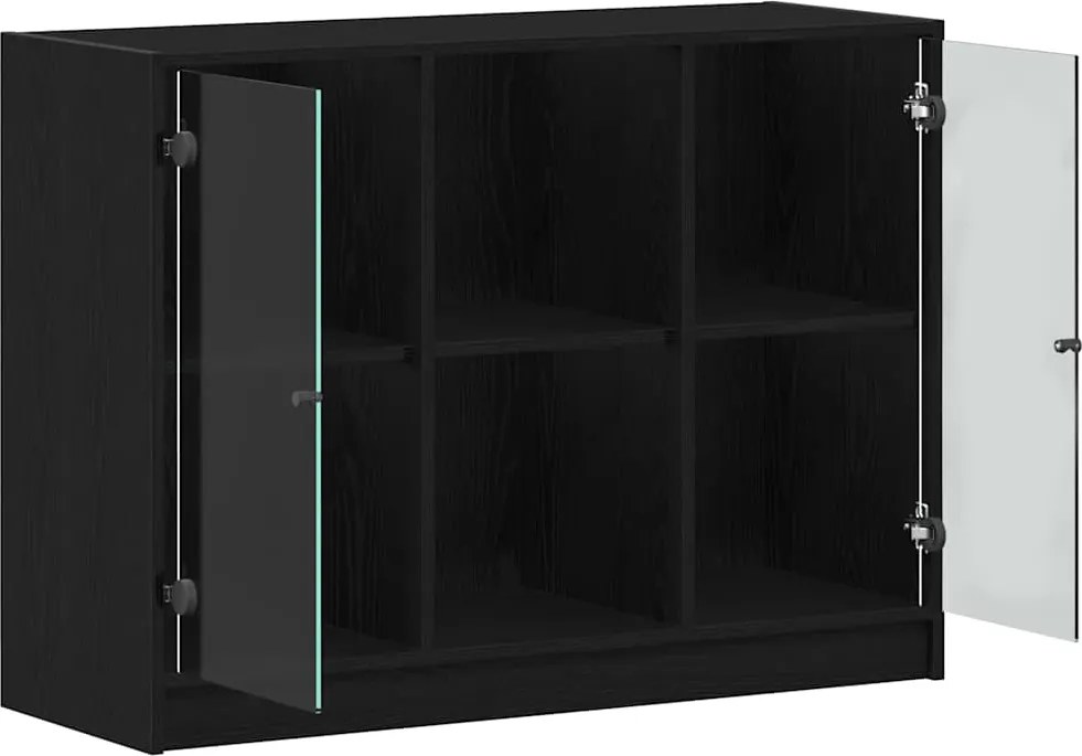 Servírovací skříň Černý dub 100 x 37 x 75.5 cm 3329302