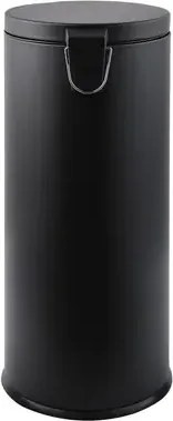 MSV Pedálový koš matná černá / Pedálový koš / 30 l / ocel