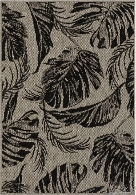 Breno Kusový koberec PLUTUS 1020 - 0151, 60x110 cm, Vícebarevné/Šedá