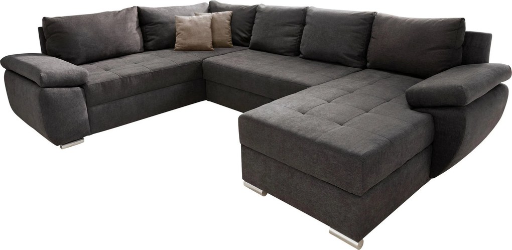 XXXLutz SEDACÍ SOUPRAVA, textil, hnědá P & B - Sedací soupravy - 002310003001