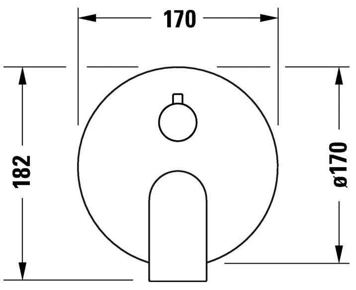 Duravit Tulum - Sprchová baterie pod omítku, černá matná TU4210012046