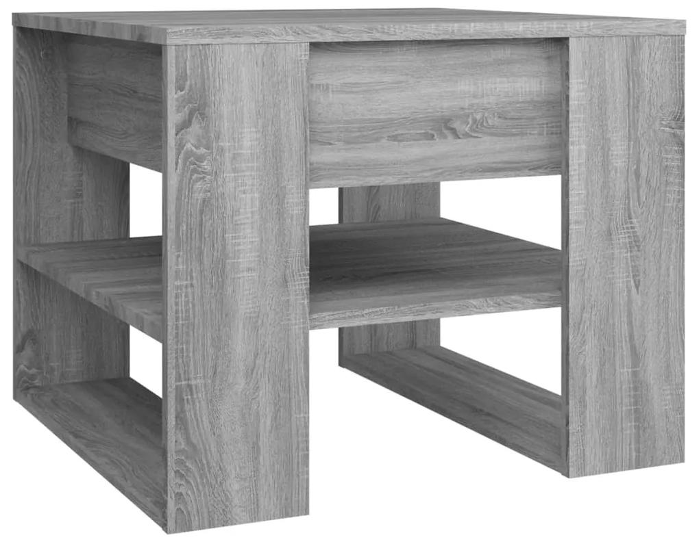Konferenční stolek šedý sonoma 55,5x55x45 cm kompozitní dřevo - Default Title