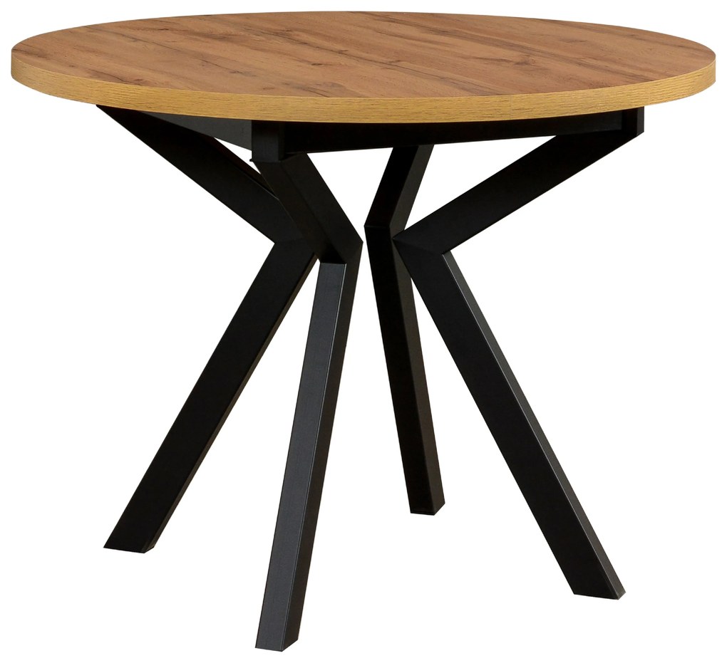 Jídelní stůl Paco 7 Zvolte barvu horní desky: Bílý (borovice andersen), Zvolte barvu nožek: Černá