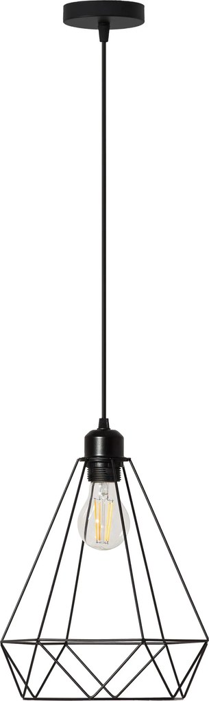 Toolight - Stropní lampa Reno 1xE27 180986, černá, OSW-00011