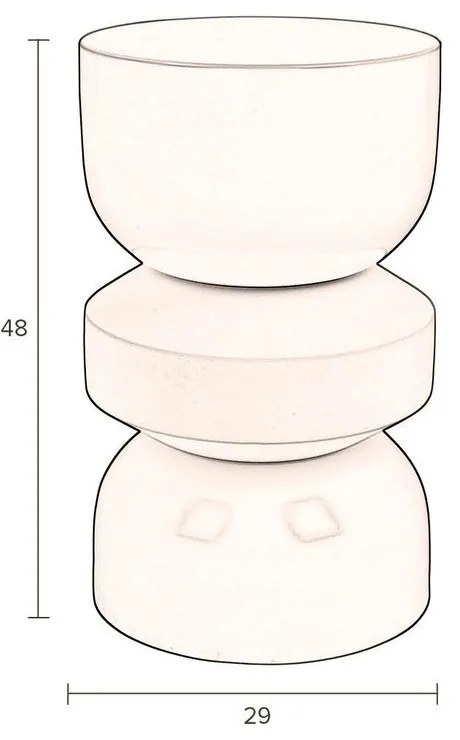 Kulatý odkládací stolek ø 29 cm Apollo – Dutchbone