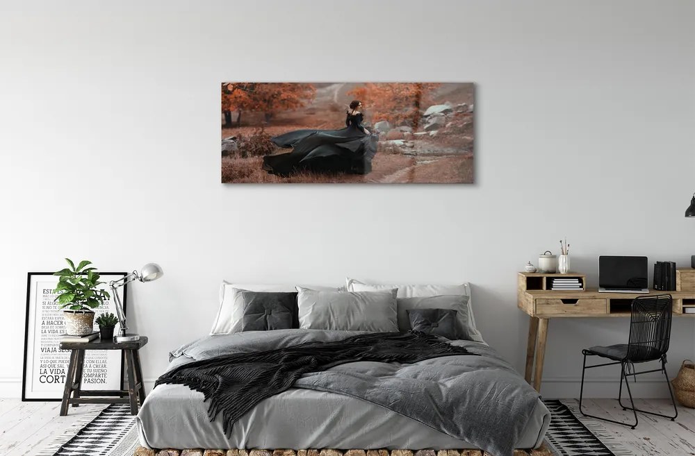 akrylový obraz Ženské podzimní hory 120x60 cm
