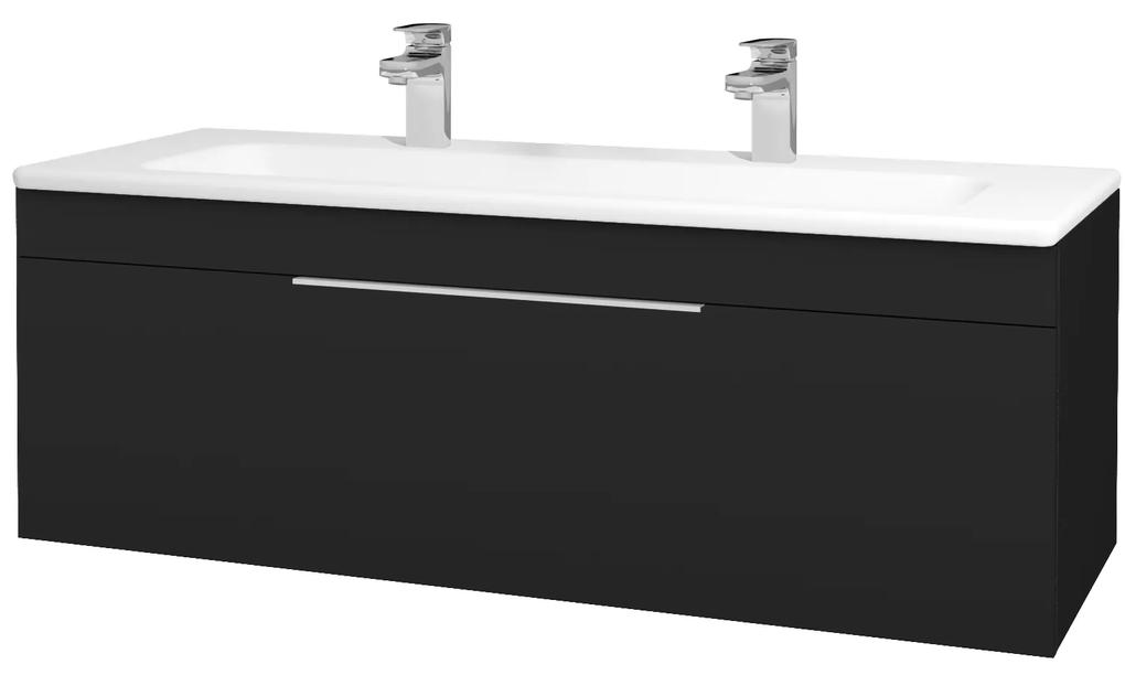 Dřevojas Koupelnová skříň ASTON SZZ 120 Varianta: D21 Tobacco / Úchytka T01 / D21 Tobacco